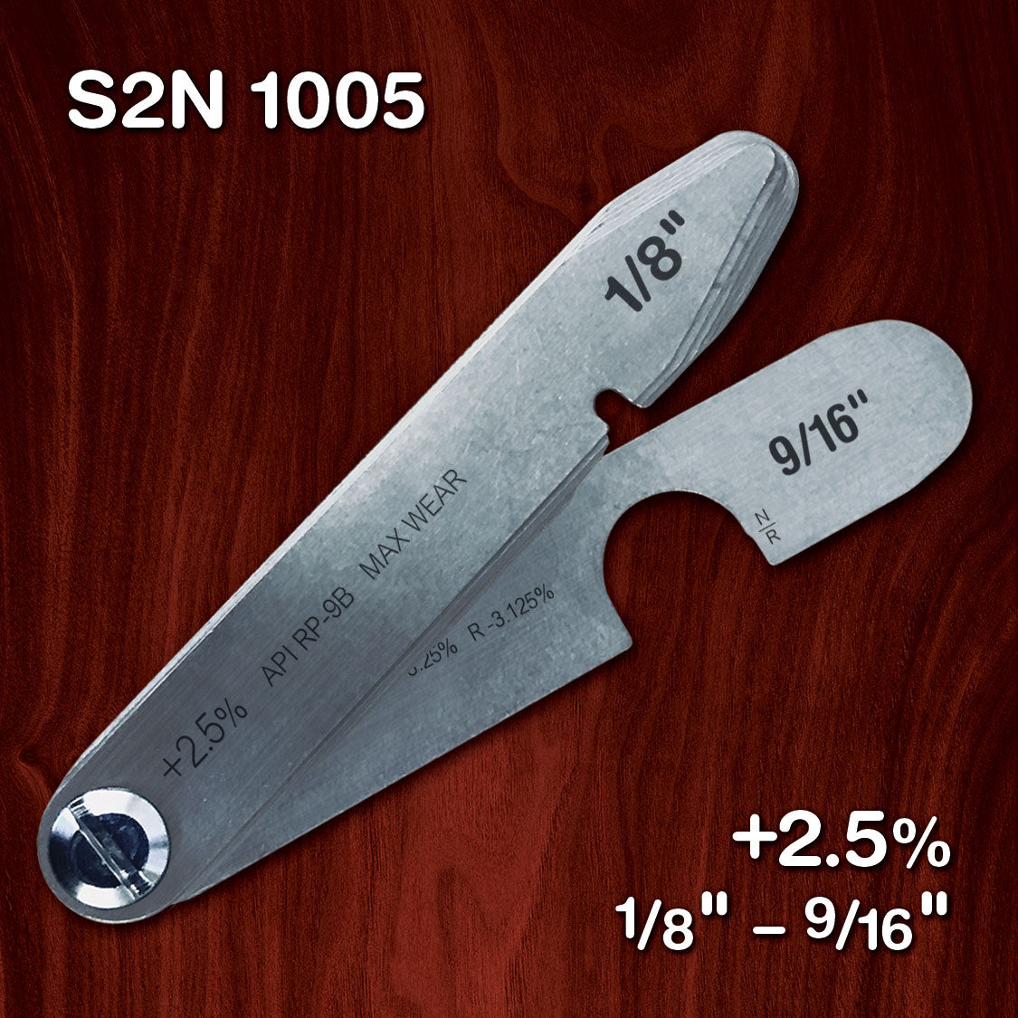 Stainless - Standard +2.5% (10 Gauge Sets) – Sheave Gauges Online